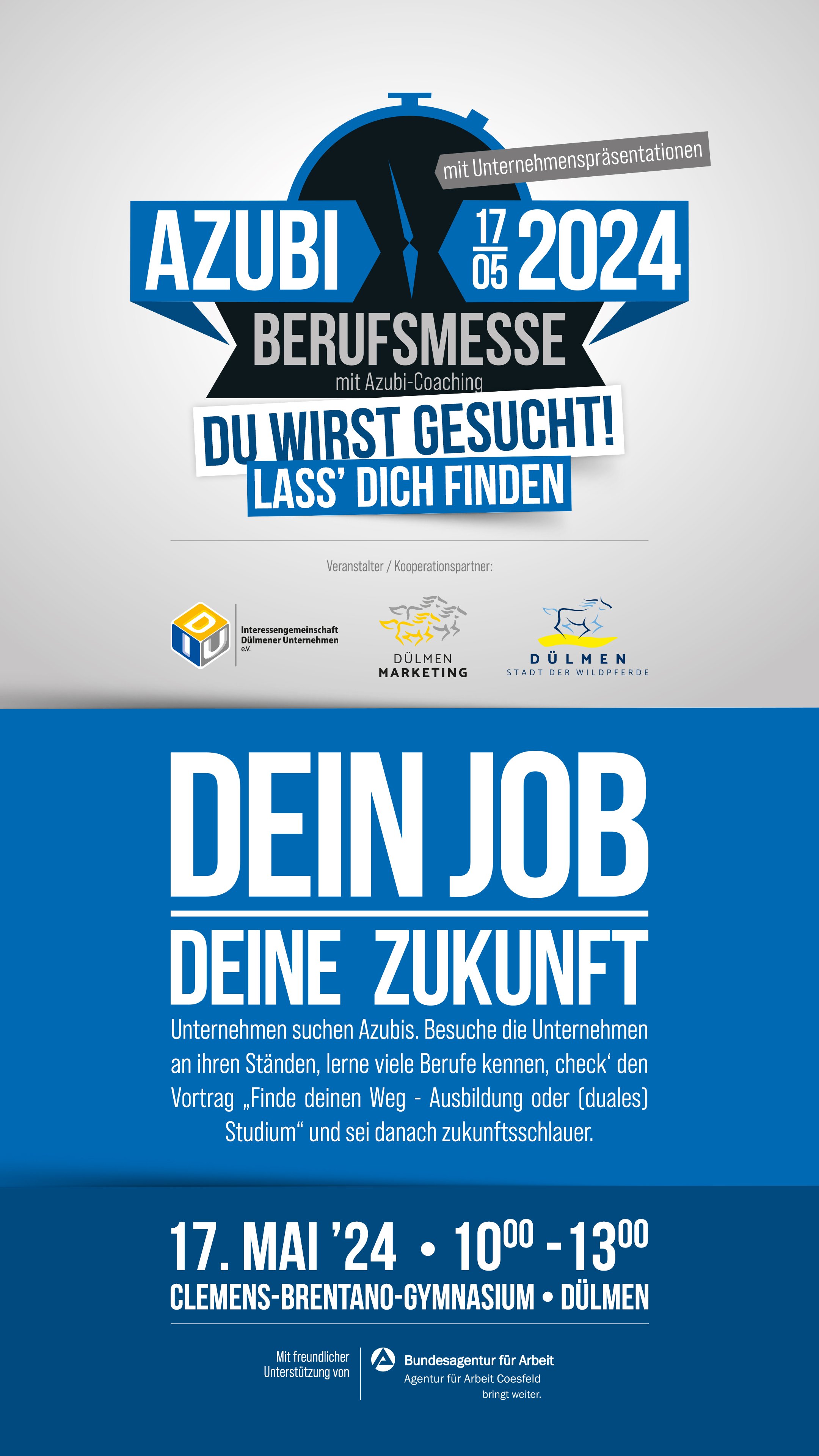 Unternehmen präsentieren sich bei der Berufsmesse 2024